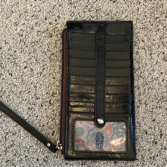 HOBO | Bags | Hobo Vintage Kimi Wristlet Walletgolden Blackvery Gently ...